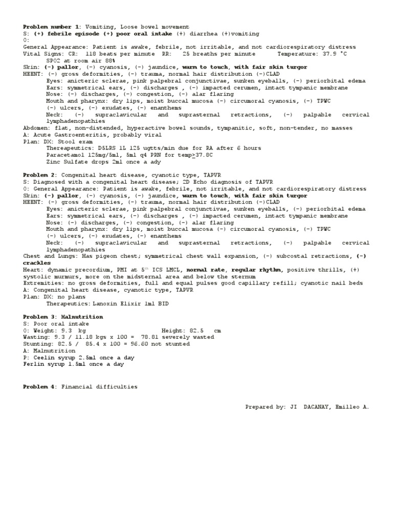 SOAP | PDF | Medical Specialties | Diseases And Disorders