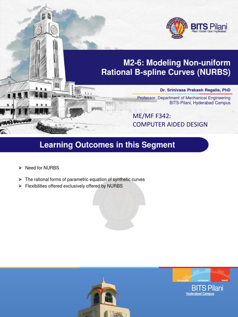 M2-6: Modeling Non-Uniform Rational B-Spline Curves (NURBS) : ME/MF ...