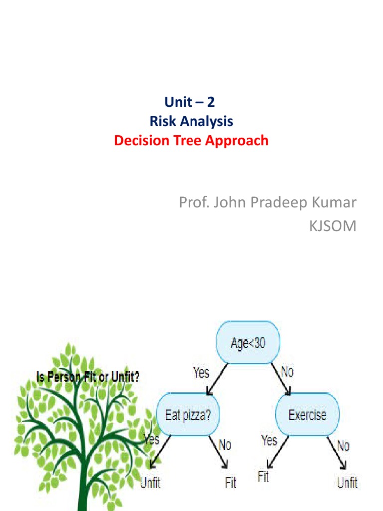 Unit - 2 Risk Analysis: Decision Tree Approach | PDF