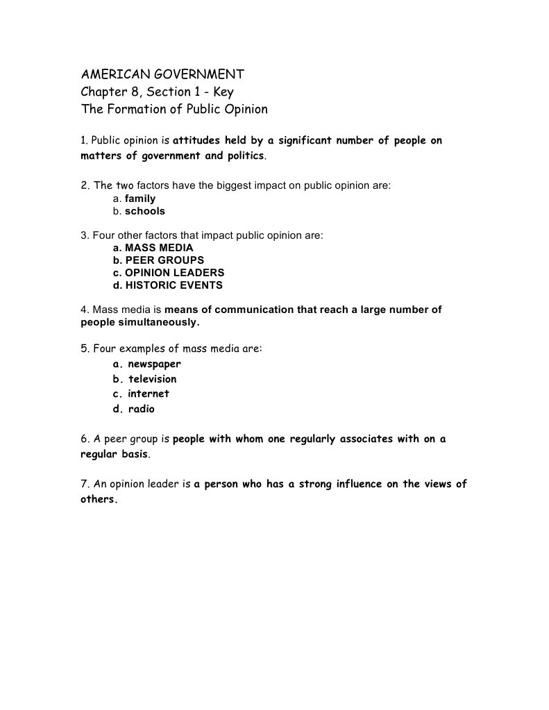 Formation of Public Opinion Factors | PDF | Social Science