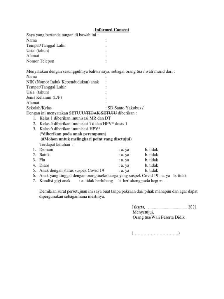 Informed Consent | PDF