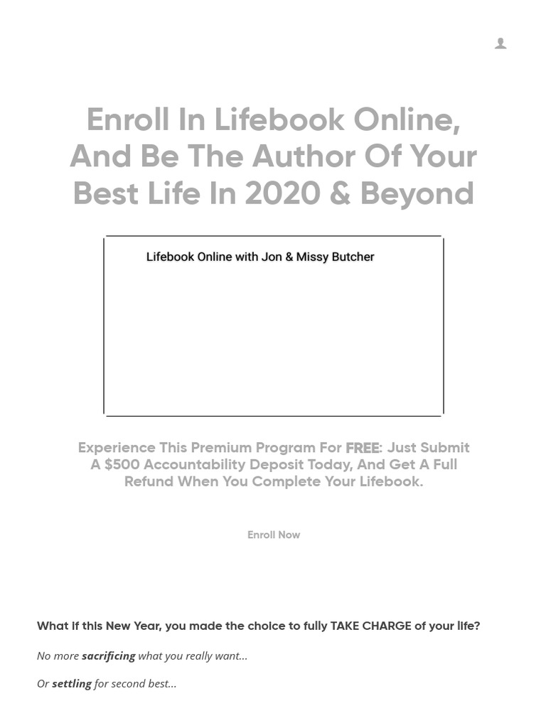 Design Your Ultimate Life With Lifebook Online | PDF | Login | Self Esteem