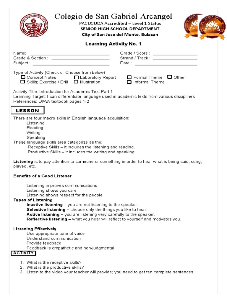 English For Academic and Professional Purposes - MELC Aligned | PDF ...