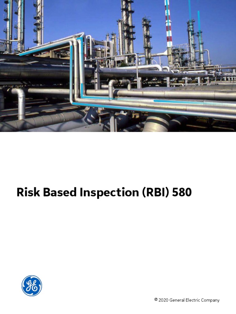 Risk Based Inspection RBI 580 | PDF | Risk | Risk Assessment