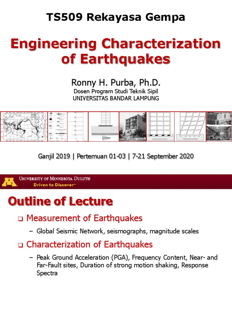 Engineering Characterization of Earthquakes | PDF | Earthquakes ...