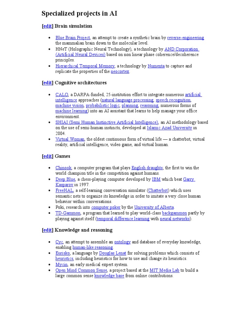 Specialized Projects in AI | Download Free PDF | Customer Relationship ...