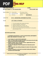 PNTC Colleges: Form No. BPM2-CME 20 F-010 Rev.00 | PDF | Radar | Ships