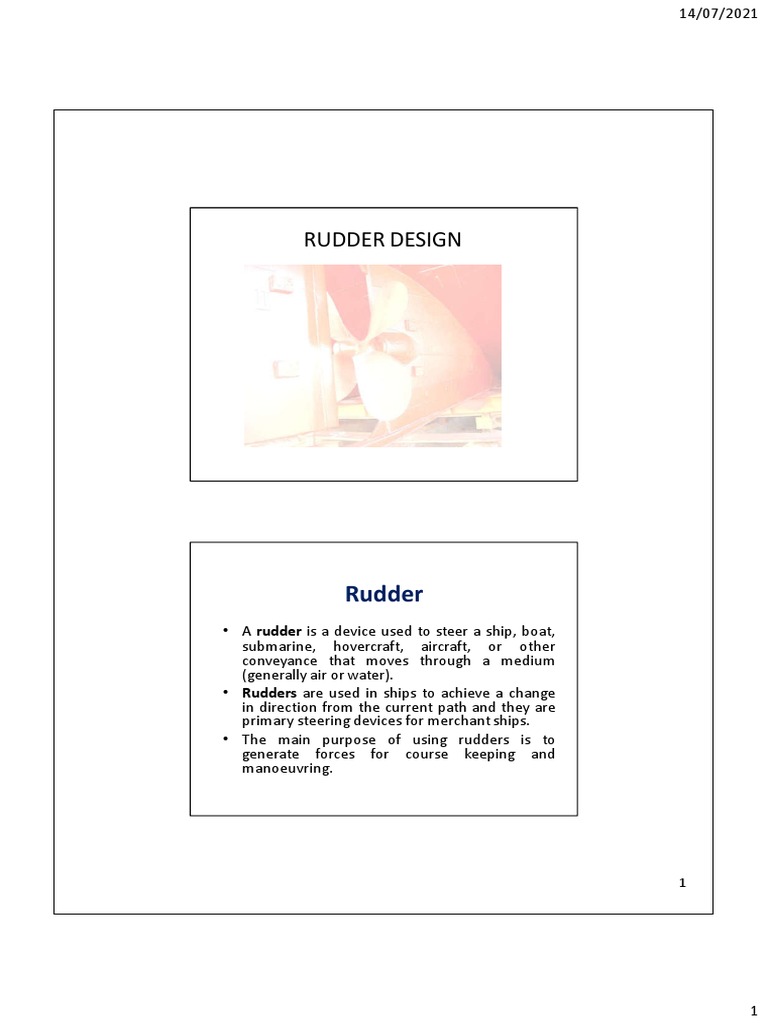 Rudder Design | PDF | Rudder | Ships