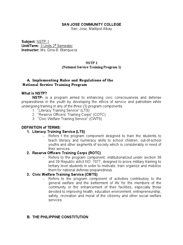 Enhancing Civic Consciousness in NSTP | PDF | Employment | Citizenship