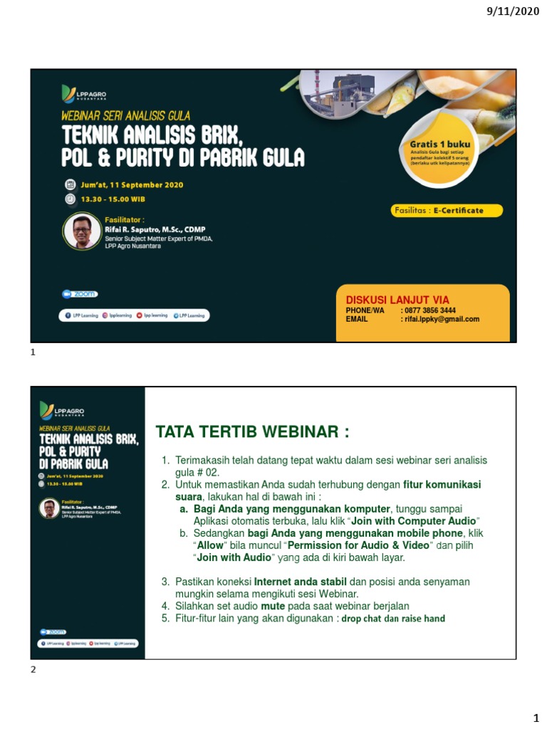 Webinar Brix Pol Purity | PDF