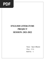 ENGLISH-II PROJECT (ISC English Project Class 12) | PDF