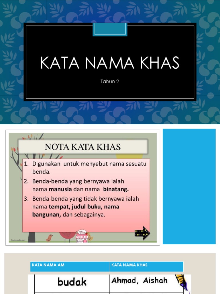 Power Point Kata Nama Khas | PDF