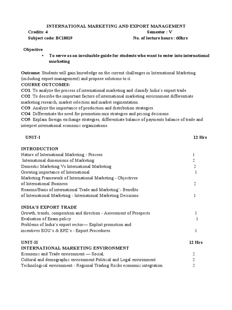 International Marketing and Export Management | PDF | Exchange Rate ...
