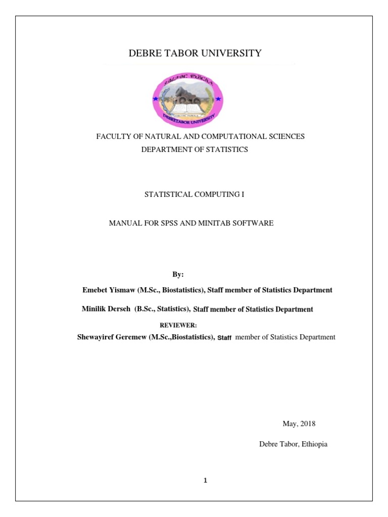 Statistical Computing I | PDF | Spss | Statistics