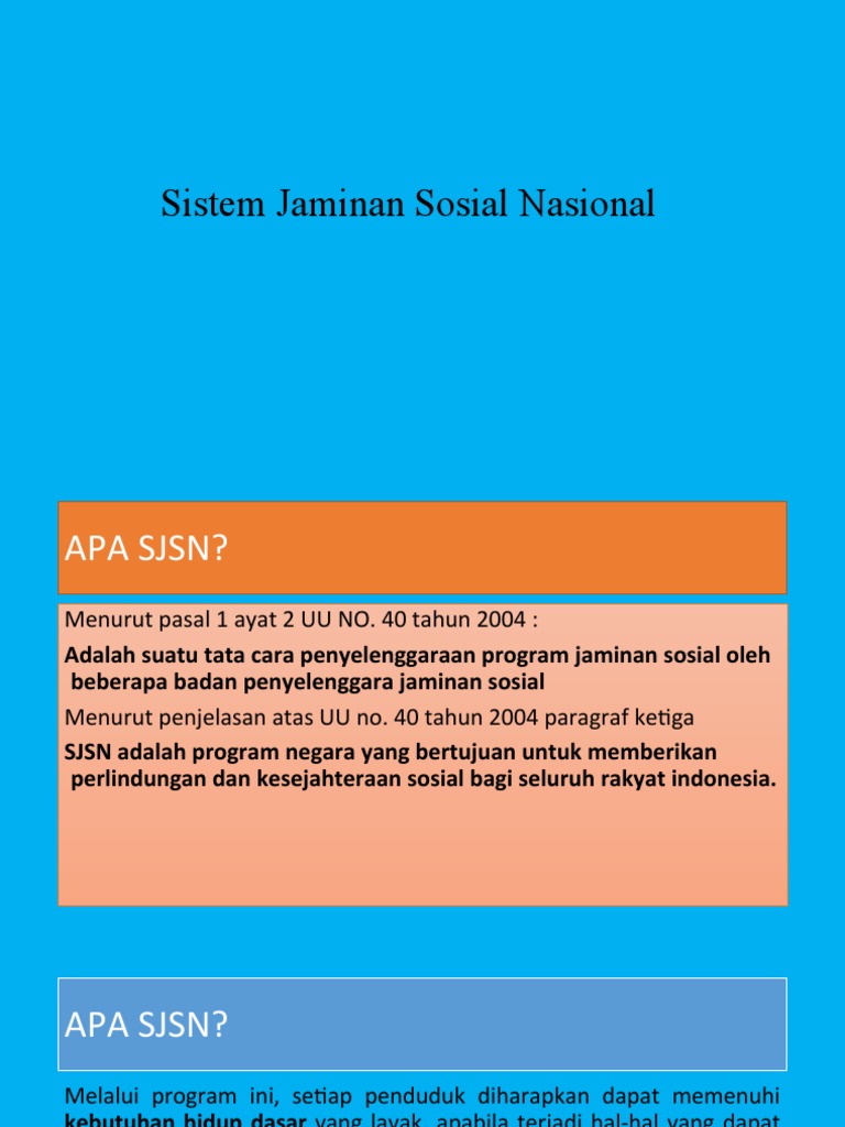 SJSN Paham SJSN 30 Sep 20 | PDF