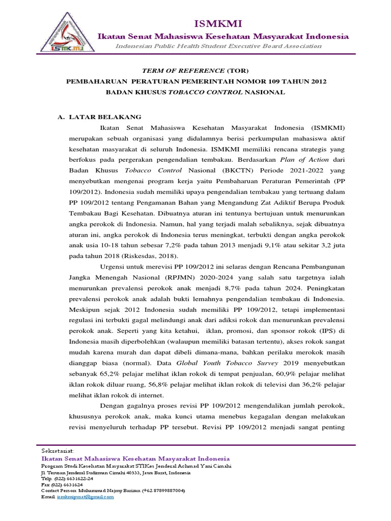 MENGDESAK REVISI PP 109/2012 | PDF