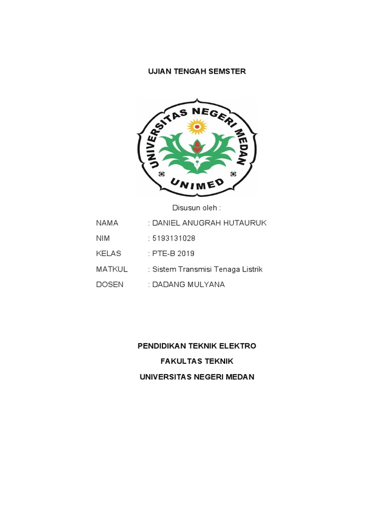 Mid - Transmisi - Daniel Anugrah Hutauruk | PDF | Sains & Matematika