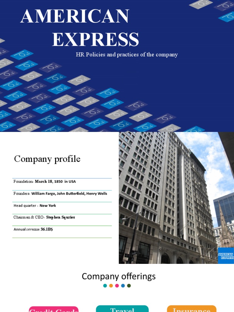 American Express: HR Policies and Practices of The Company | PDF ...