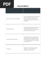 Function Discourse Markers, Linking Phrases | PDF