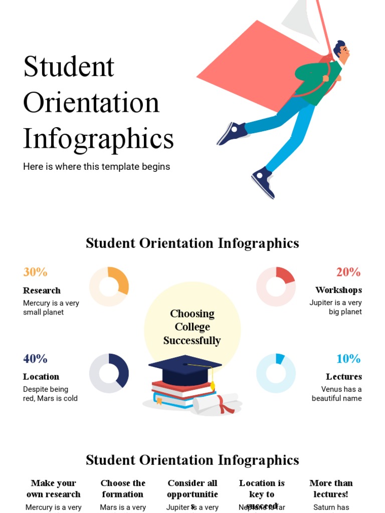Student Orientation Infographics by Slidesgo | PDF | Planets | Jupiter