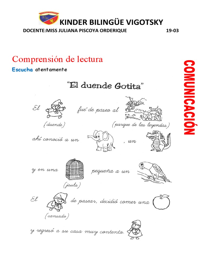 Comprensión-Lectora 19-03 | PDF