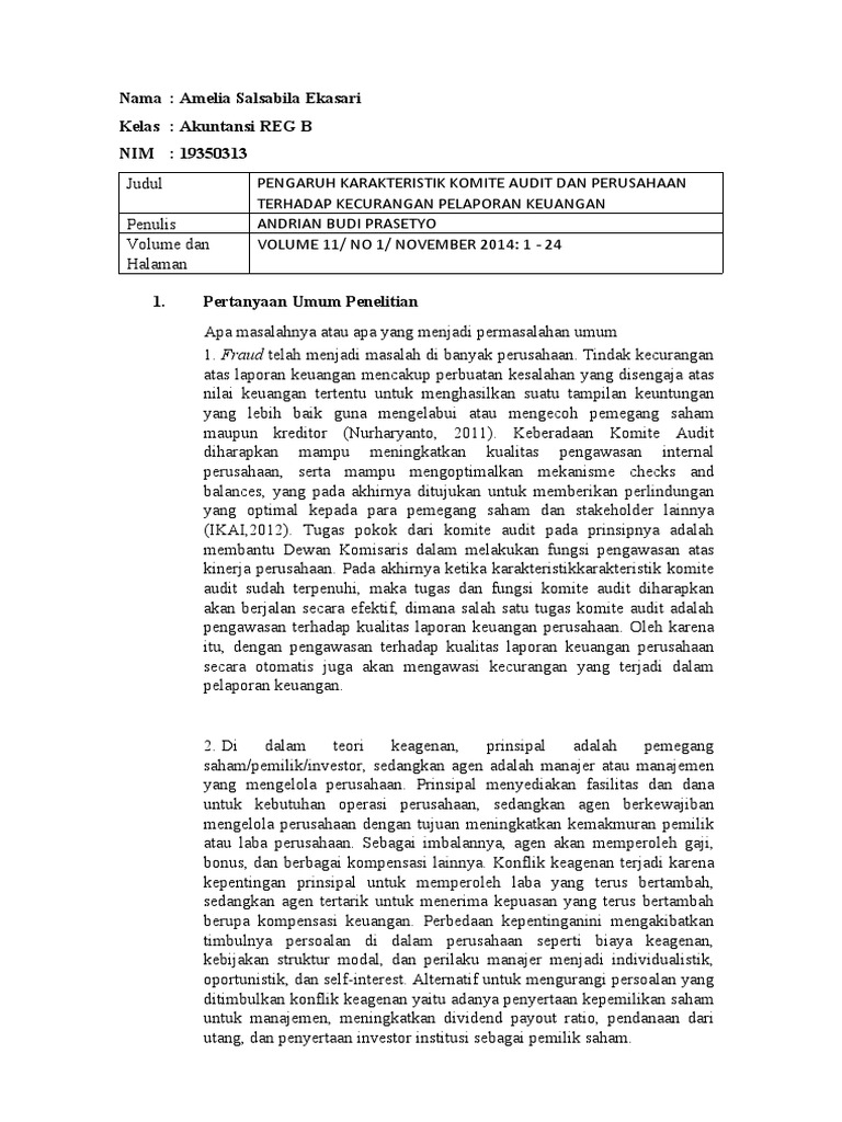 CR Internal Audit Bab 6 | PDF