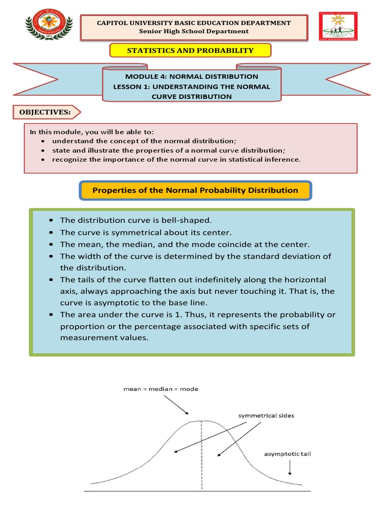 Understanding Normal Curve Distribution | PDF | Normal Distribution ...