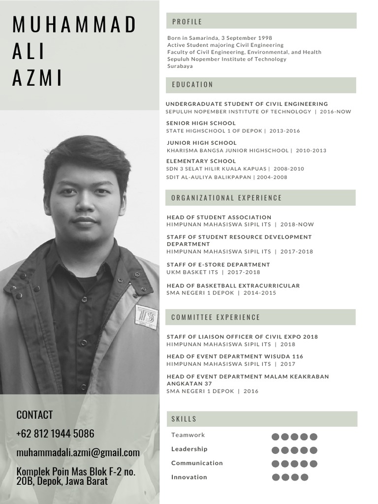 Muhammad ALI Azmi: Contact +62 812 1944 5086 Komplek Poin Mas Blok F-2 No. 20B, Depok, Jawa ...