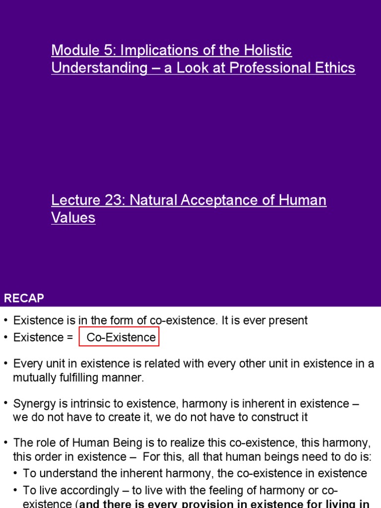 Universal Human Values | PDF | Compassion | Human Nature