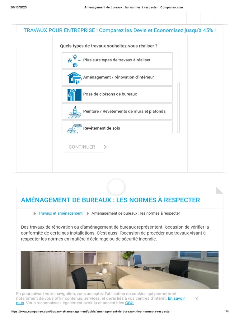 Normes Bureau: Éclairage et Sécurité | PDF