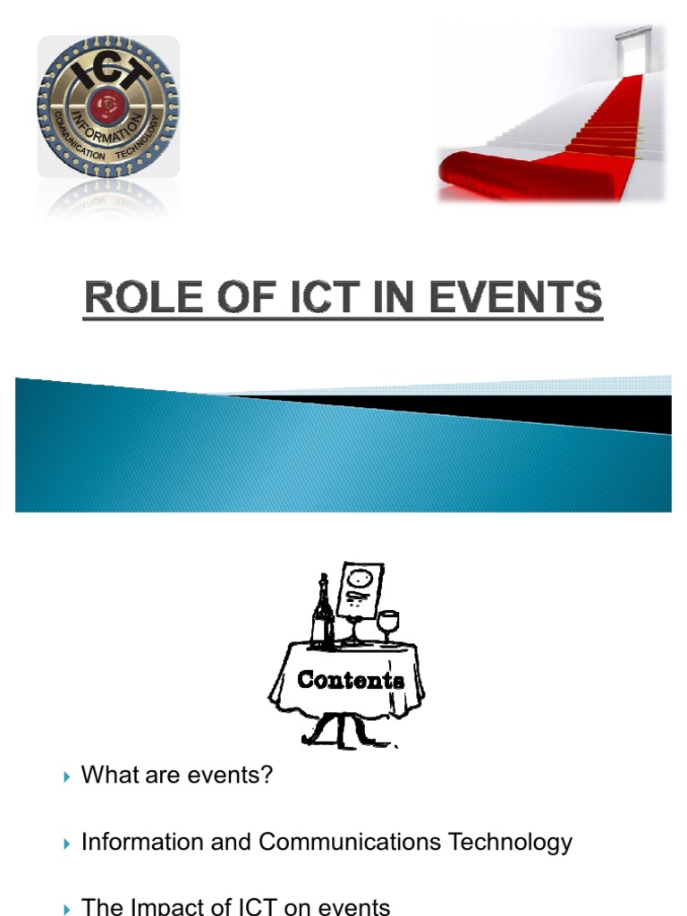 Role of Ict in Events | PDF | Internet | Information Technology
