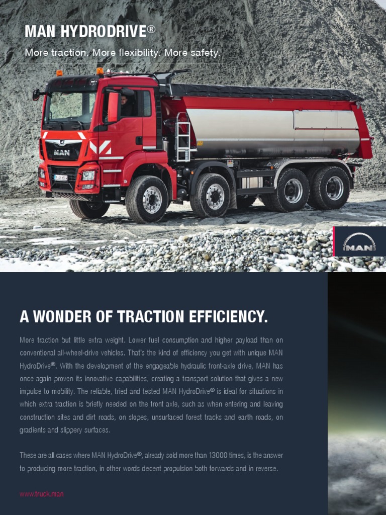 Man Hydrodrive: More Traction. More Exibility. More Safety | PDF ...