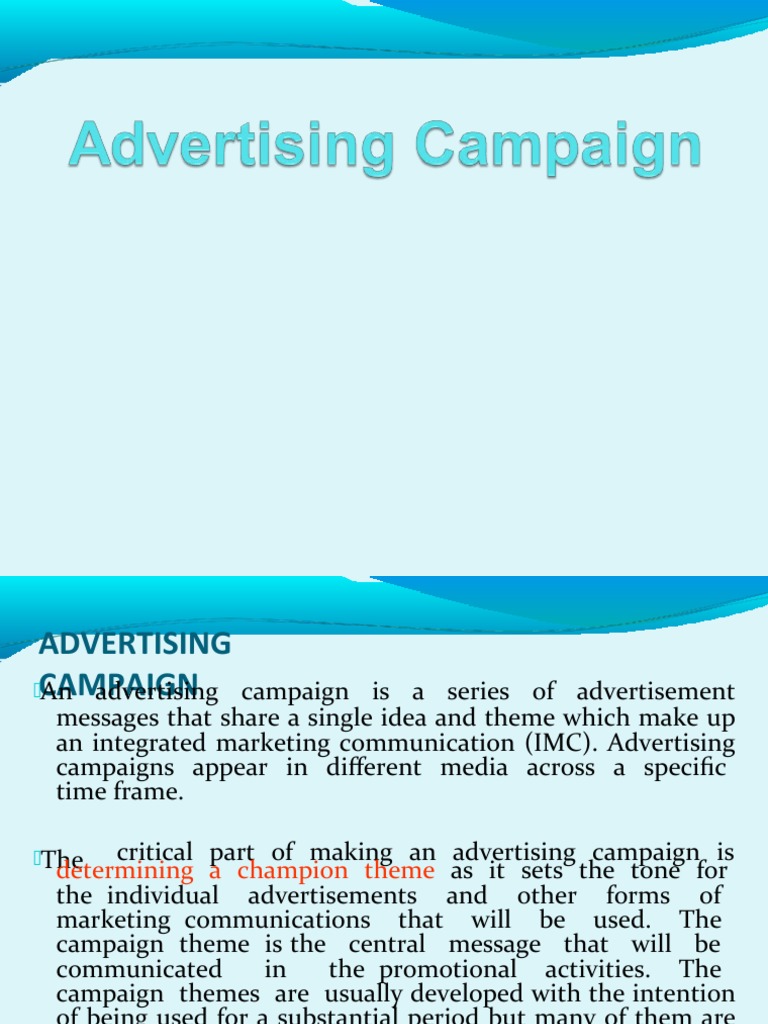 5 Advertising Campaign | PDF | Advertising | Marketing Communications