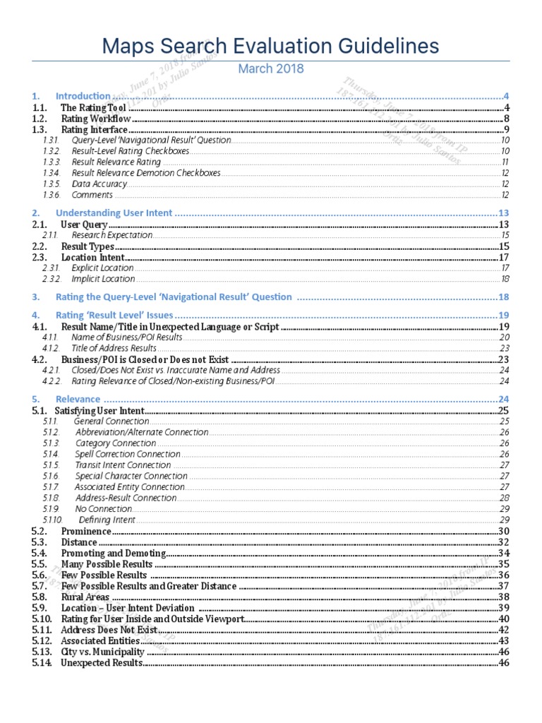 Maps Search Evaluation Guidelines | PDF | Computer Science | Computing