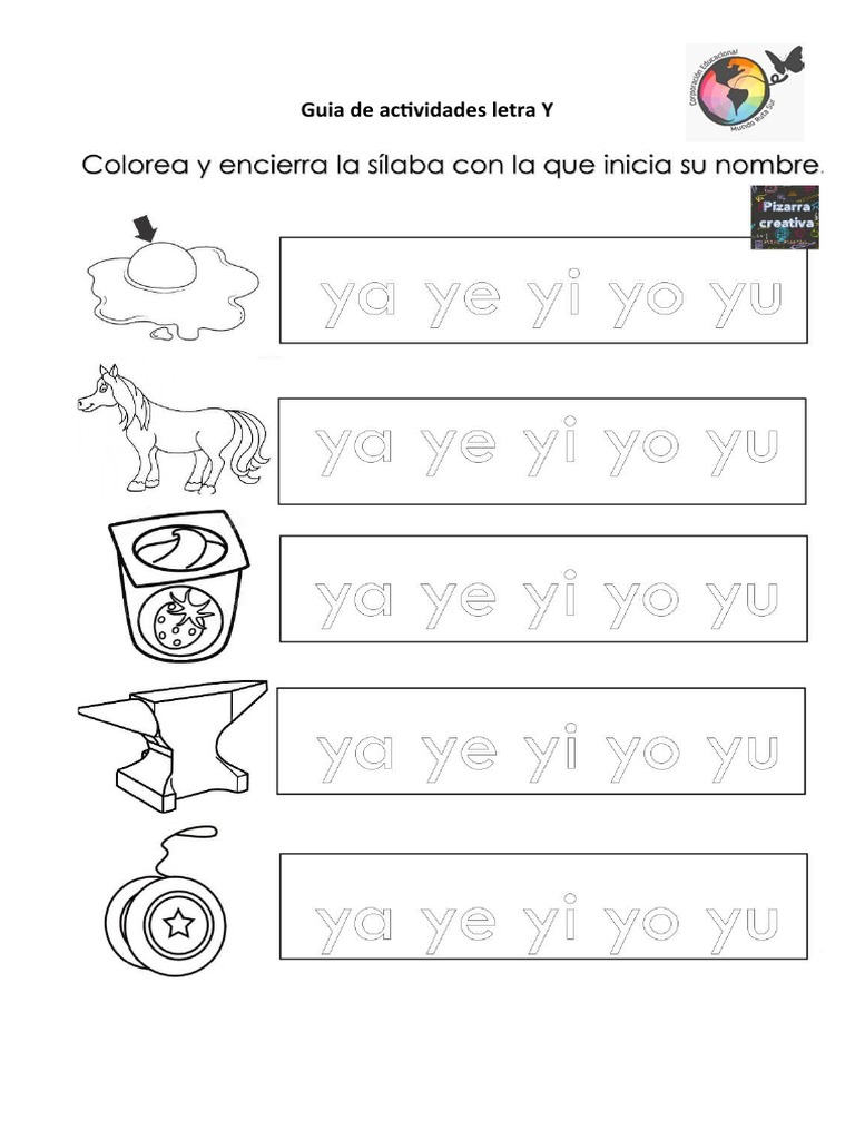 Practica De La Letra Y