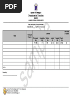 Tos 3rd Quarter Mapeh 10 | PDF