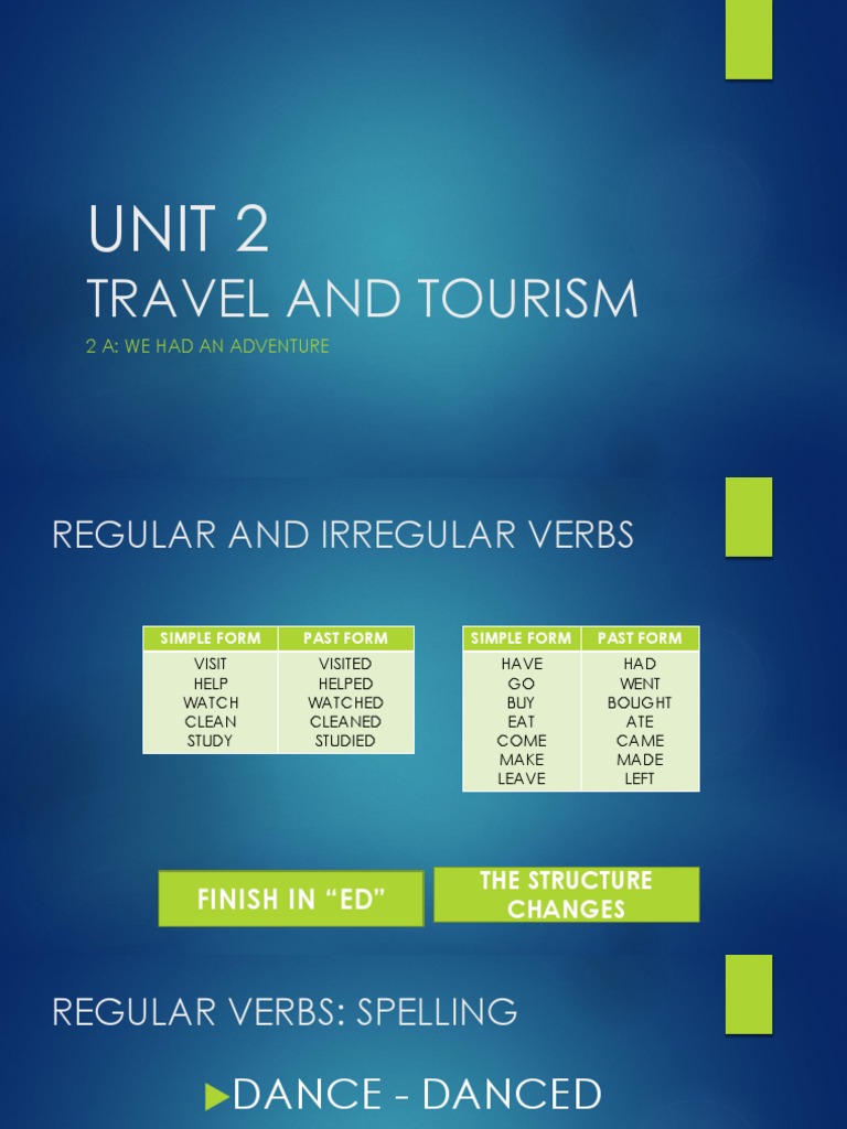 Unit 2: Travel and Tourism | PDF