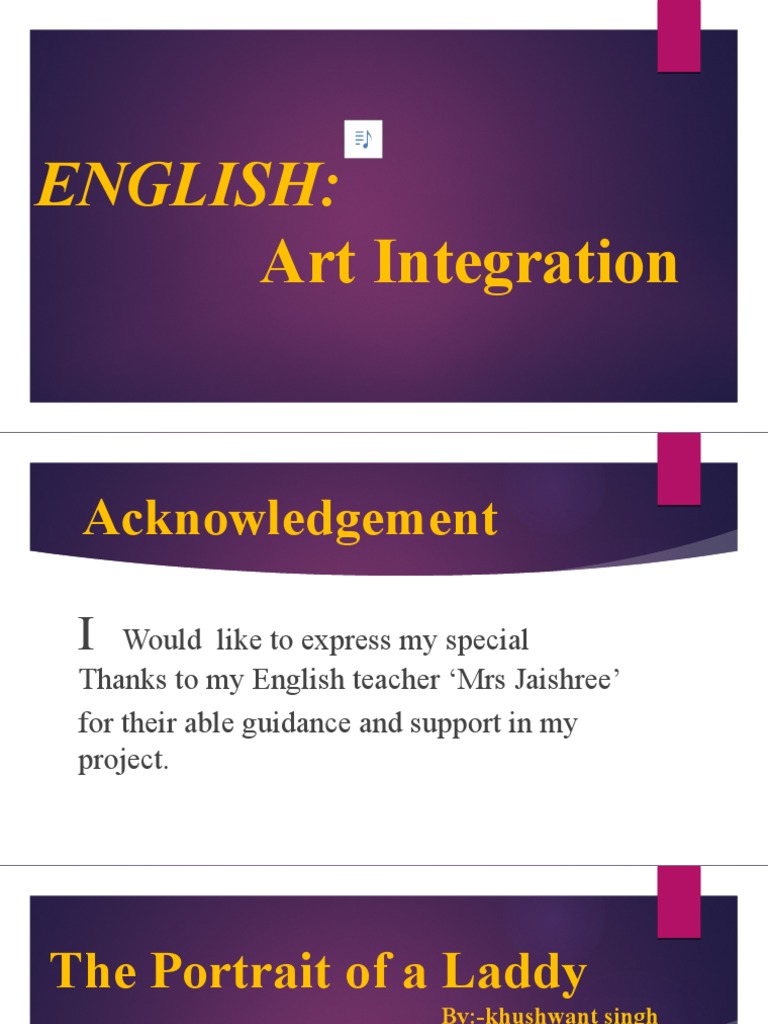 English:: Art Integration | PDF