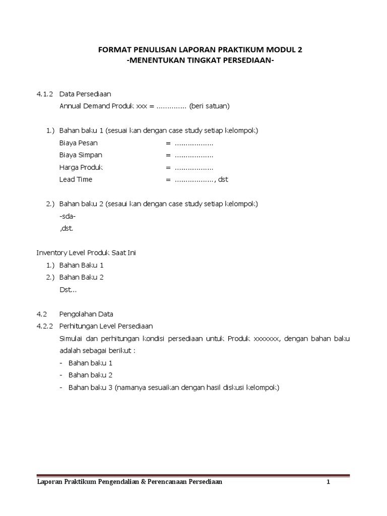 Panduan Format Penulisan Modul 2 | PDF