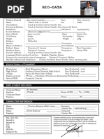 Youth Profile Form: Office of The Sangguniang Kabataan | PDF