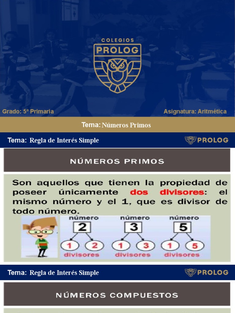 Numeros Primos 5to | PDF | Número primo | División (Matemáticas)