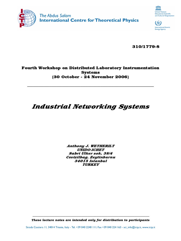 Industrial Networking Systems | Descargar gratis PDF | Osi Model | Computing