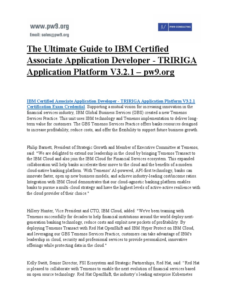 The Ultimate Guide To IBM Certified Associate Application Developer ...