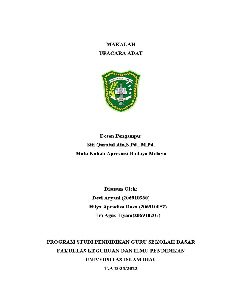 Makalah K 6 Upacara Adat | PDF