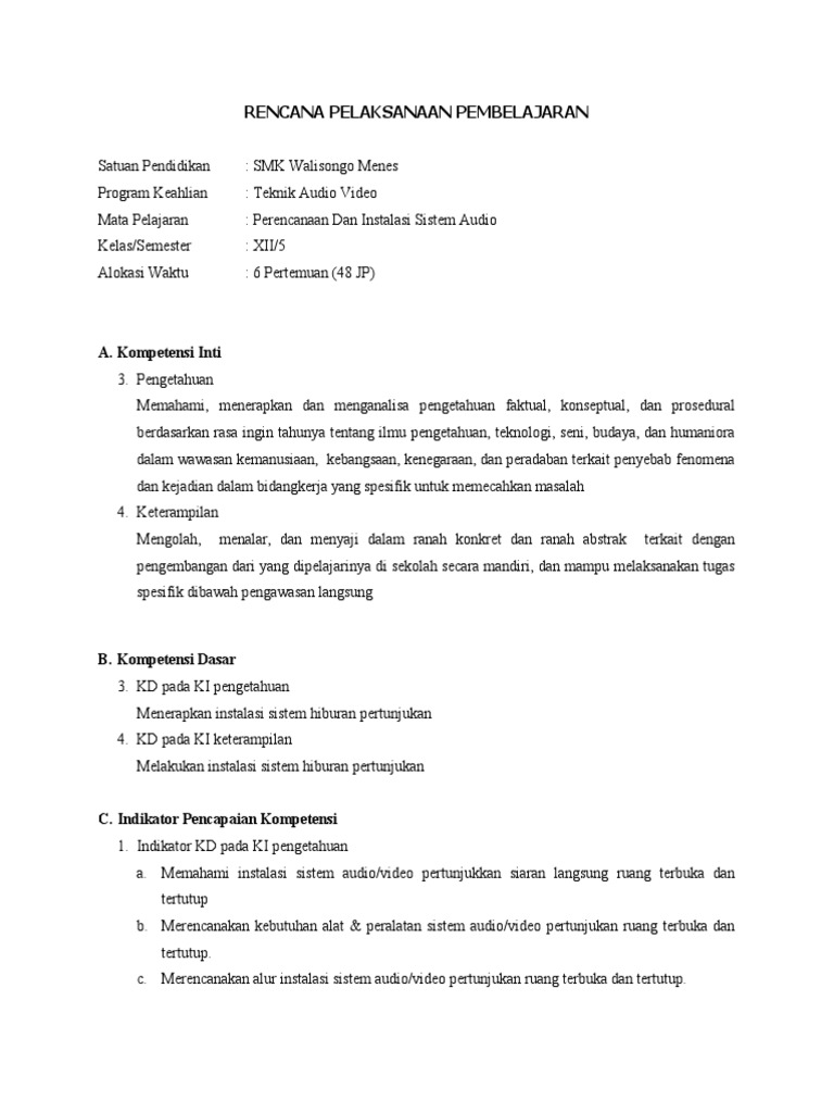 RPP Pisa 3 | PDF | Karier & Perkembangan | Komputer