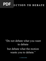 Motion in Debates | PDF | Policy | Argument