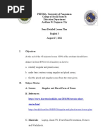 Semi Detailed Lesson Plan in English IV | PDF | Lesson Plan | English ...