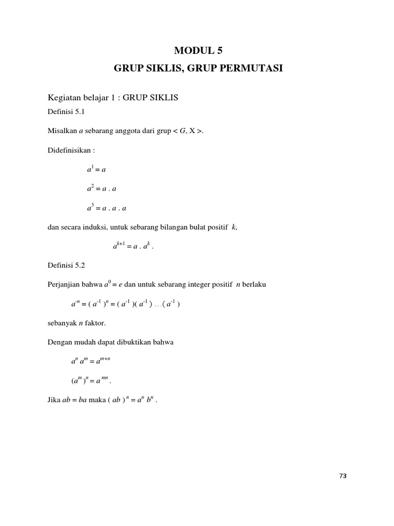 Modul 5 Teori Grup - Compressed | PDF