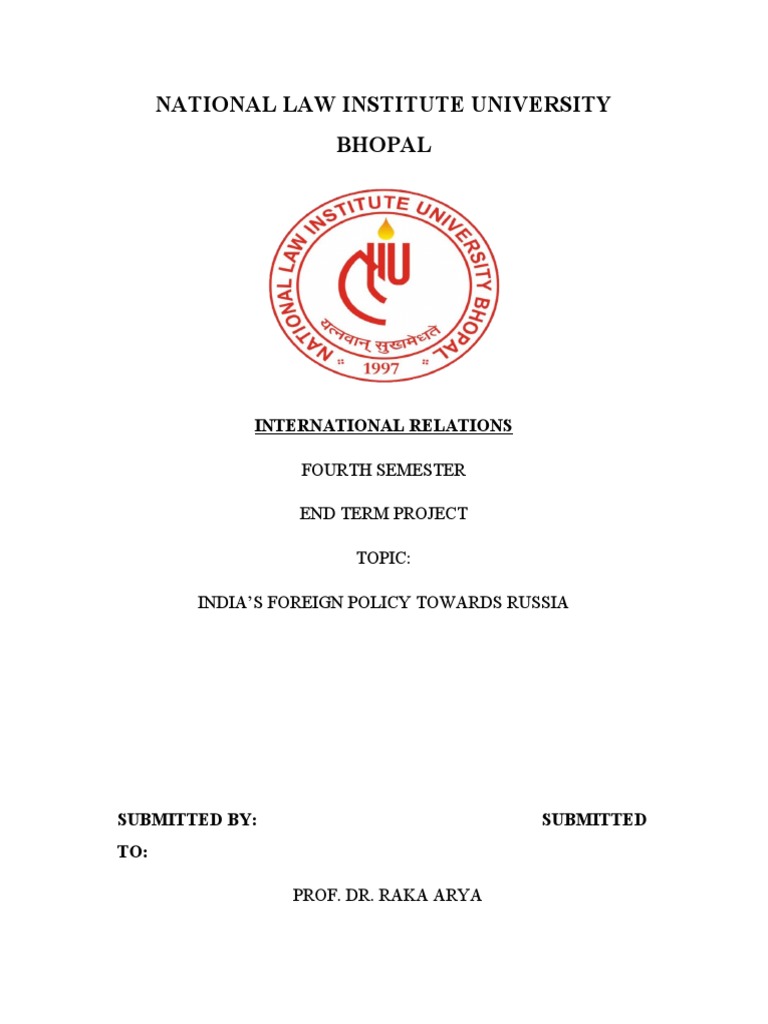International Relations Project | Download Free PDF | Russia | World ...