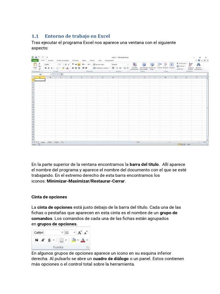 Manual Excel | PDF | Hoja de cálculo | Microsoft Excel